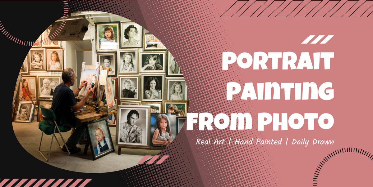 Portrait Painting from Photo | Hand Painted Artworks | PicturesToPaint