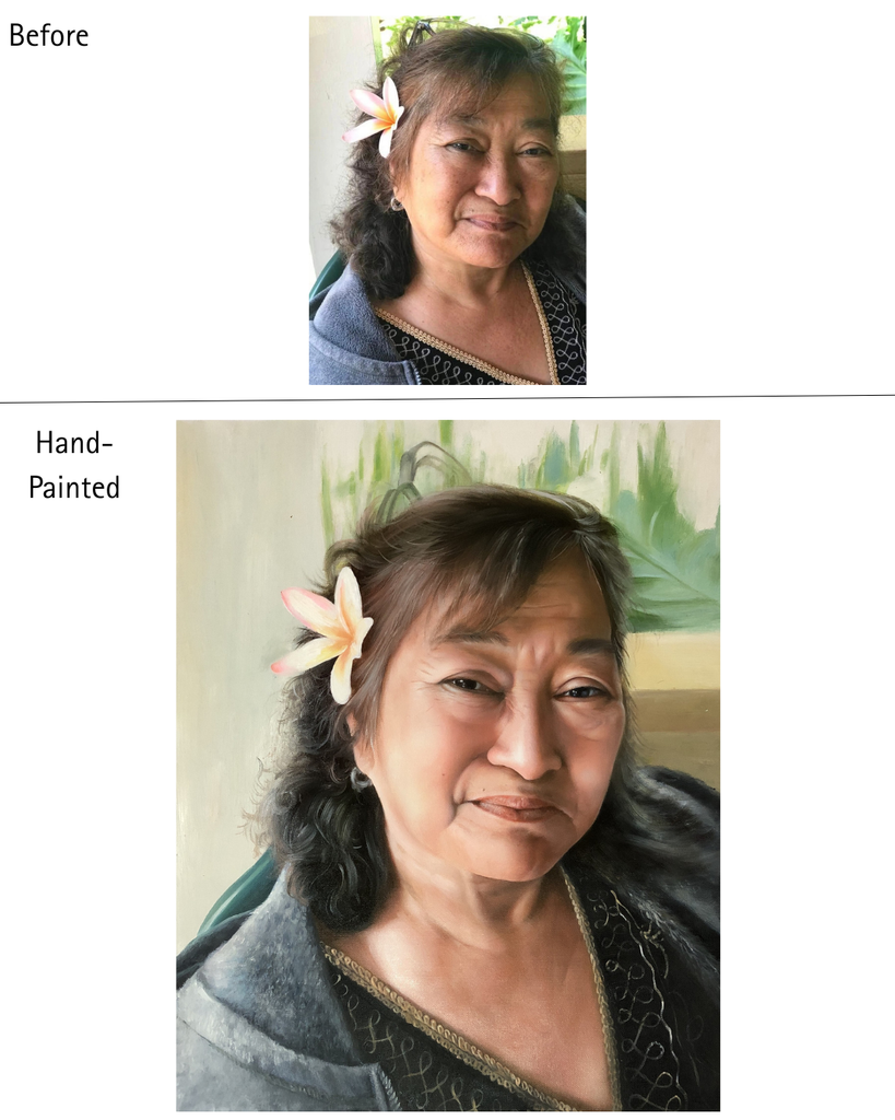 Hand Painted Portrait From Photo | Real Artists - No AI – PicturesToPaint